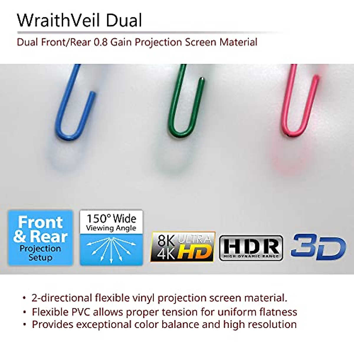 Elite Screens CineTension 2 WraithVeil Dual Projector Screen, 200-inch 16:9, Indoor Electric Motorized Automatic Front Rear Projection Movie Screen, TE200HR2-DUAL| US Based Company 2-Year Warranty