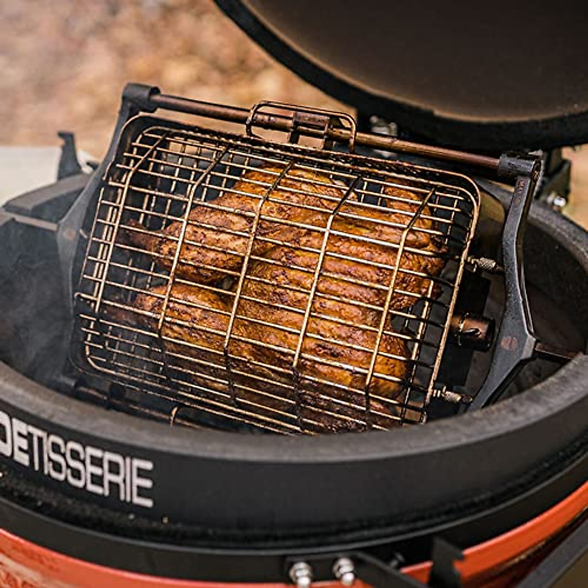 Kamado Joe KJ15172022 JoeTisserie Basket Kit Grill Rotisserie Accessory