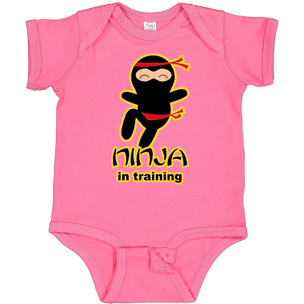 inktastic Ninja in Training Baby Bodysuit 18 Months Hot Pink 25789