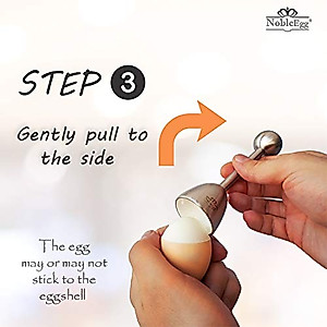 NobleEgg Egg Topper Opener Cracker Tool | Easily Cut and Remove the Top of Soft-Boiled Eggs