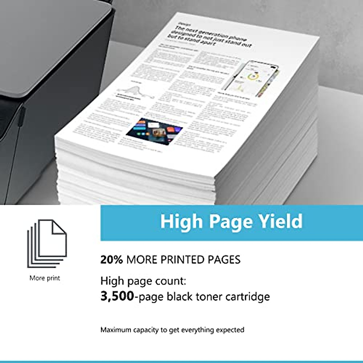 Phaser 3260/ Workcentre 3225 Black High Capacity Toner-Cartridge (3,500 Pages) - 106R02777: 1-Pack Eaxiu Compatible 106R02777 Toner Replacement for Xerox Phaser 3052 3260 WorkCentre 3215 3225 Printer