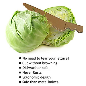 Plastic Knife, Strong Kitchen Knife, Cheap Plastic Knife Cake Server, Serrated Vegetable Knife, Best Tomato Knife, Easy To Use Plastic Knives, Chefs Plastic Knife, Cuts Cakes, Veggies, Set of 2.