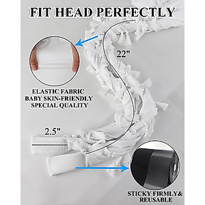 Ababalaya Adjustable Satin Lined Halo Turban Durag for Men &Women, Twisted Tassel Head Wraps, Beanie Hats for Hair Loss, White, 1 PCS