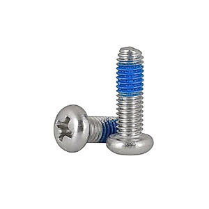 (100pcs) 304 Stainless Steel Round Head Cross Dispensing Anti-dislodging Bolts for Electrical Parts Processing etc. M1.6x4mm