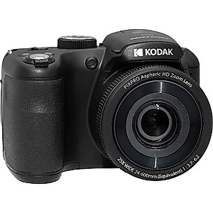 Kodak PIXPRO Astro Zoom AZ255-BK 16MP Digital Camera, 25X Optical Zoom, Black Bundle with Lexar 32GB High-Performance 800x UHS-I SDHC Memory Card + Deco Photo Camera Bag