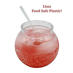 Creative Hobbies - 12 Pack - 4 Inch (100mm) Ivy Bowls Clear Plastic Shatterproof - Great For Fishbowl, Carnival Games, Candy, Party Favors, Table Centerpieces, Vase, Drinks