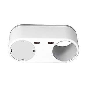 Hair Dryer Holder Wall Mounted Innovative Multifunctional Comb Stand with Stickers Hook Toilet Bathroom 4 Compartments Organizer for Home Hotel (Grey)