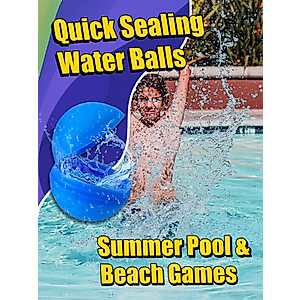 Water Balloon Toys to Relieve Summer Hot, Water Ball Launcher/Reusable Quick Sealing Splash Balls (Splash Balls)