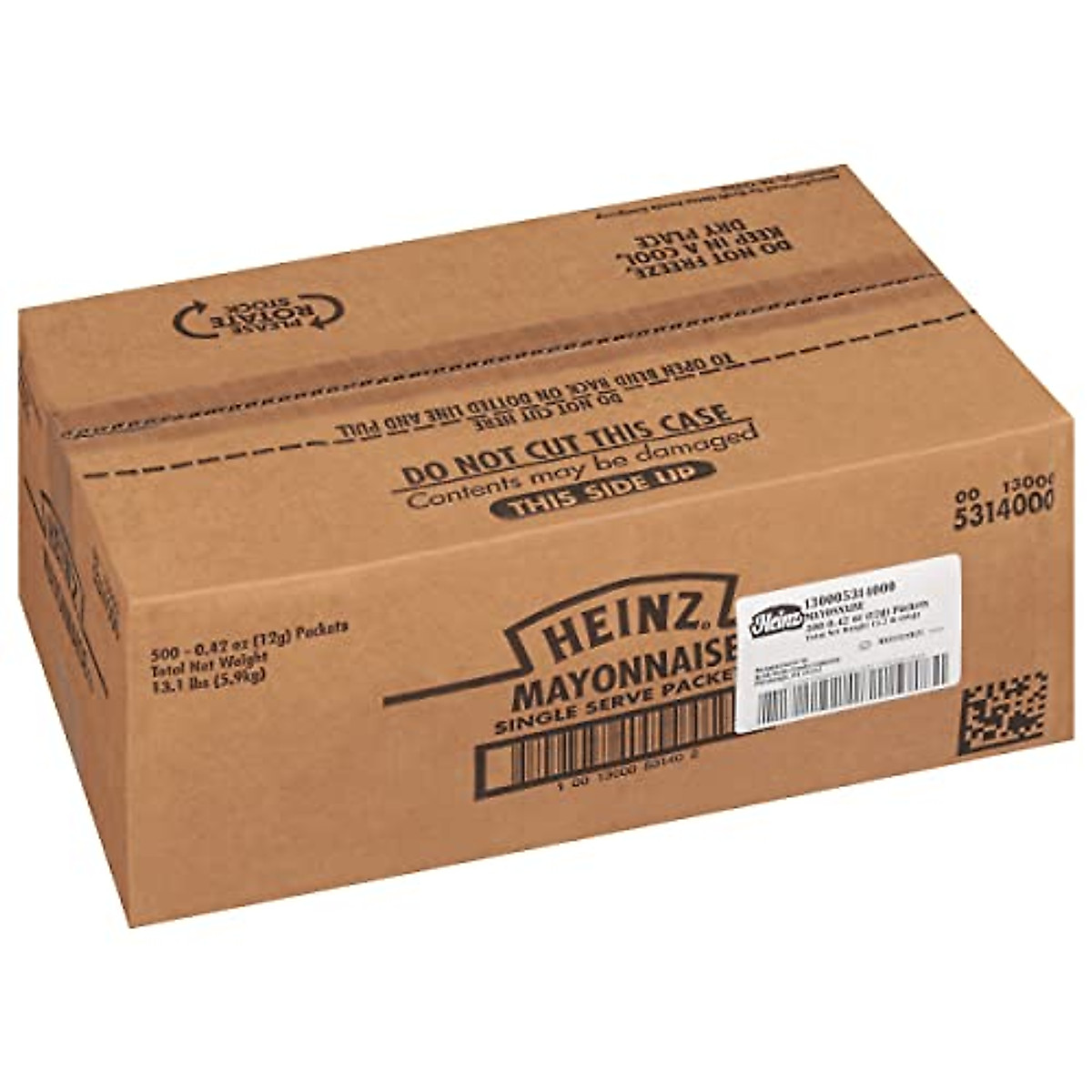 Heinz Real Mayonnaise Single Serve Packet (0.4 oz Packets, Pack of 500)