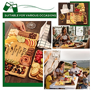 Henghere 2024 Housewarming Gifts for New Home Cheese Board Gifts for First Home Owner, Newlywed Couple, Clients, Friends, Unique House Warming, Wedding, Realtor Closing Gifts Idea