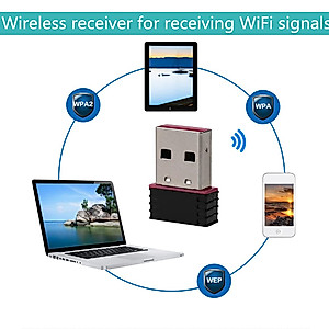 Yoidesu 300Mbps USB Adapter Long Range Network Card Dongle Transmitter Receiver Mini Size Support PC Linux Vista/XP / 2000/7,etc