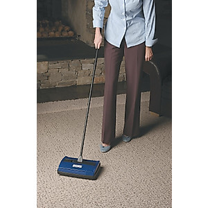 Carlisle FoodService Products 3639914 Duo-Sweeper Multi-Surface Cordless Floor Sweeper, 10" Sweeping Path