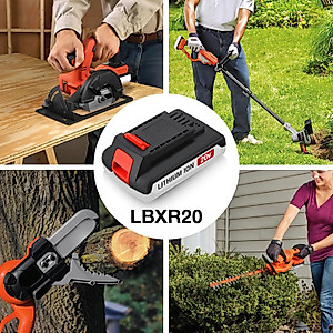 FirstPower 3.6Ah LBXR20 Battery - Repalce for Black and Decker 20v Lithium Battery, Compatible with LBXR20 LB20 LBX20 LBX4020 LB2X4020 Tools (2 Packs)