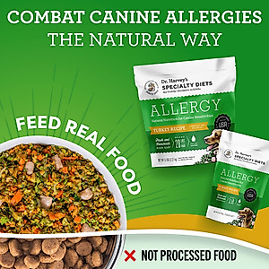 Dr. Harvey's Specialty Diet Allergy Turkey Recipe, Human Grade Dog Food for Dogs with Sensitivities and Allergies, Trial Size (5.5 Ounces)