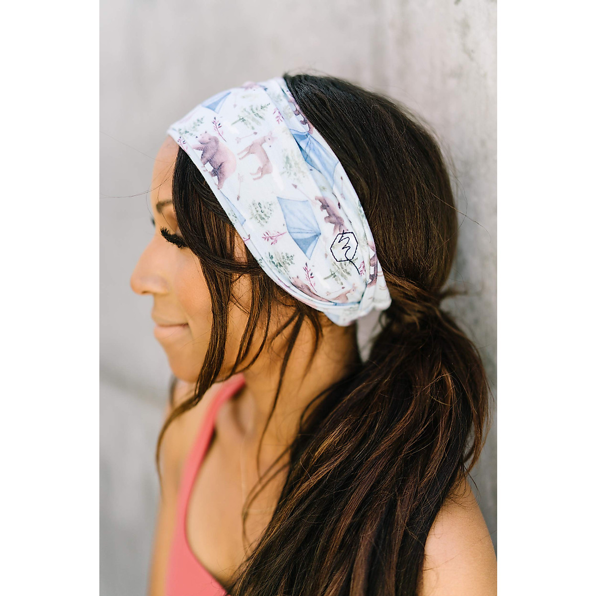 Maven Thread Campfire, Workout Headbands for Women, Wide Headbands for Women, Sports Running Headband for Exercise, Gym hairband Athletic Workouts and Yoga 4" Thick Non Slip Sweatbands for Women 2Pack