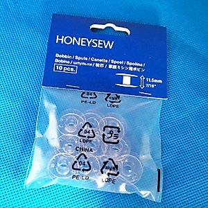 HONEYSEW 50pcs SA156 Bobbins for Brother Sewing Machine XM2701 CS6000i CS7000i GX37 XR3774 CS5055PRW XR9550PRW HC1850 CS8800PRW PE800 SE600 NQ1600E Embroidery Machines etc (5pack)