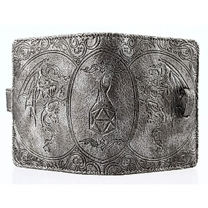 Forged Dice Co Spellbook of Incantations (Dragon Edition) Spellbook Card Holder & Deck of Dry Erase Cards with Velvet Storage Bag - Storage for D&D Spell Book Monster Magic Item Cards