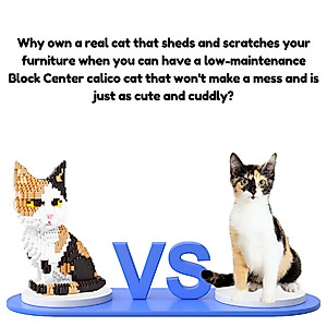 BLOCK CENTER Dachshund Dog 2024 Edition 3D Puzzle 2100 Pieces Building Blocks Set - Mini Block Gift Kit for Kids and Adults (Calico)