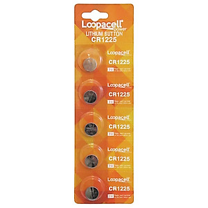 Loopacell CR1225 3V Micro Lithium Button Coin Cell Battery 5 Pcs