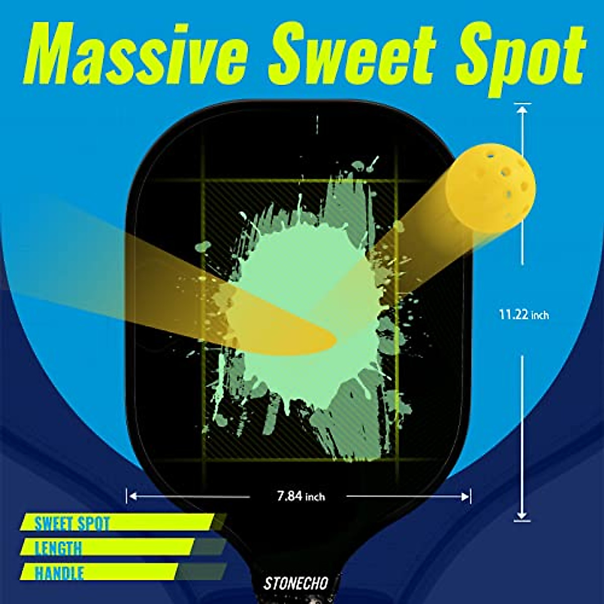 Pickleball Paddles, Pickleball Set, USAPA Approved Best Pickleball Rackets Fiberglass Face, Thicker Polypropylene Honeycomb Core, Lightweight Pickleball Paddles Set of 2 & 4 Indoor Outdoor balls & Bag