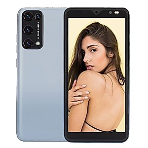 Cuifati Rino8 Pro Unlocked Andriod Smartphone, 5.45 Inch HD Screen Smart Phone, 512MB+4GB, Dual SIM, 128GB of Expandable Storage, Ultra Thin Face Recognition Cell Phone for Android 4.4.2(Grey)