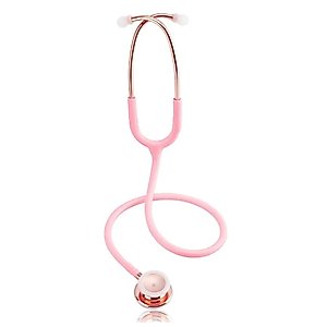professoRs Pink Stethoscope for Students Nurse Doctor, Beautiful Gold-Plated Stetho for Clinical Use, Professional high-sensitivity fiber membrane, Double Sided Stethoscope by professoR
