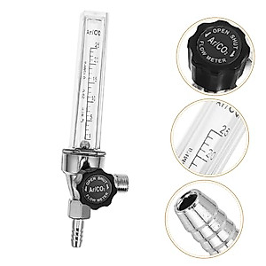 OUNONA Barometer Flowmeter Tube Flowmeter Argon Air Flow Meter Argon Flowmeter Argon Gas Flow Meter Measurement Flowmeter Regulator Carbon Dioxide Flowmeter Plastic Transparent