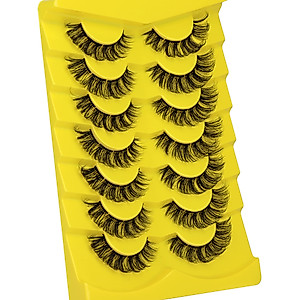 Cluster Lashes Natural Look 3D Wispy Individual Eyelashes 8-15MM Mixed Lengths Lash Extension Fluffy DIY Lash Pack 56 Wisps by Mavphnee