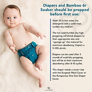 Ecoposh OBV Pocket Fitted Cloth Diaper, Boysenberry