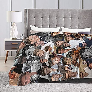 MEROHORO Austin Butler Throw Blanket 80" x 60" (3 Sizes), Lightweight, Ultra-Soft & Comfy Flannel Blanket, Microfiber Fleece Blanket, Anti-Pilling Plush Blanket for Couch, Bed, Sofa
