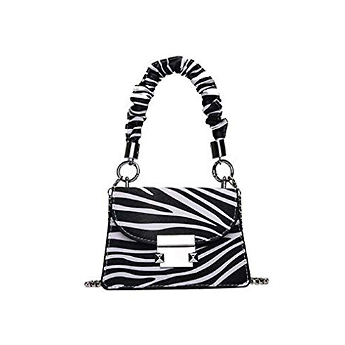 PURFANREE Women Zebra Print Shoulder Bag Small Clutch Evening Purse Crossbody Handbag Satchel Bag Mini Purse