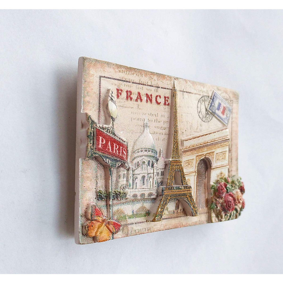 Paris France 3D Fridge Magnet Souvenir Gift,Home & Kitchen Decoration Magnetic Sticker Paris France Refrigerator Magnet Collection