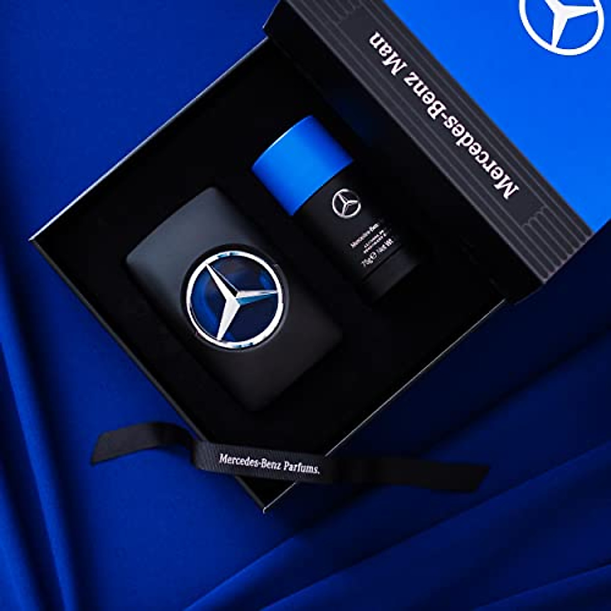 Mercedes-Benz - Man - An Addictive And Alluring Woody, Fruity Scent - Masculine Fragrance - Adds Freshness - Suitable For All Skin Types - A Treat For Any Man - 2 Piece Gift Set For Him