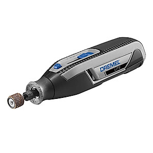 Dremel 7760 Lite Rechargeable Lightweight Design User-Friendly 8000 to 25000 RPM Single Cordless Rotary Tool with Soft Grip for Easy and Comfortable Use (Renewed)