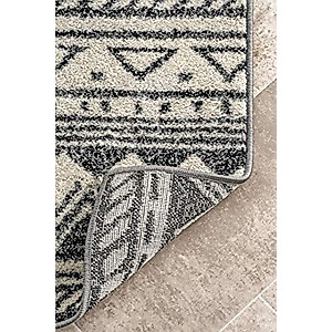 nuLOOM Becky Tribal Area Rug, 3' x 5', Dark Grey