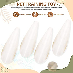 LEIFIDE 30 Packs Cuttlebone, Cuddle Bones for Birds 3.1-3.9 Inches Large Cuttlefish Bone Chew Toy Bird Bites Calcium Stone for Pets Reptile Tortoise Turtles Parakeet Cockatiels Reptiles and Snails
