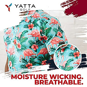 YATTA GOLF Athletic Performance Golf Shirt for Men - (3X-Large) - Dry-fit Comfort, Moisture Wicking, 4-Way Stretch, Short Sleeve Casual Polo Shirt