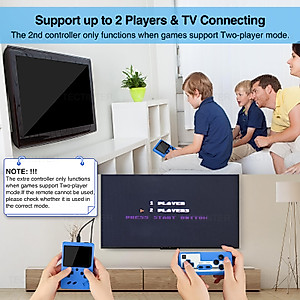 Handheld Game Console, Retro Game Console Mini Arcade Machines Built-in 800 Classical FC Games, Support Connecting TV & 2 Players, Ideal Gift for Kids & Lovers(Blue800 Games)