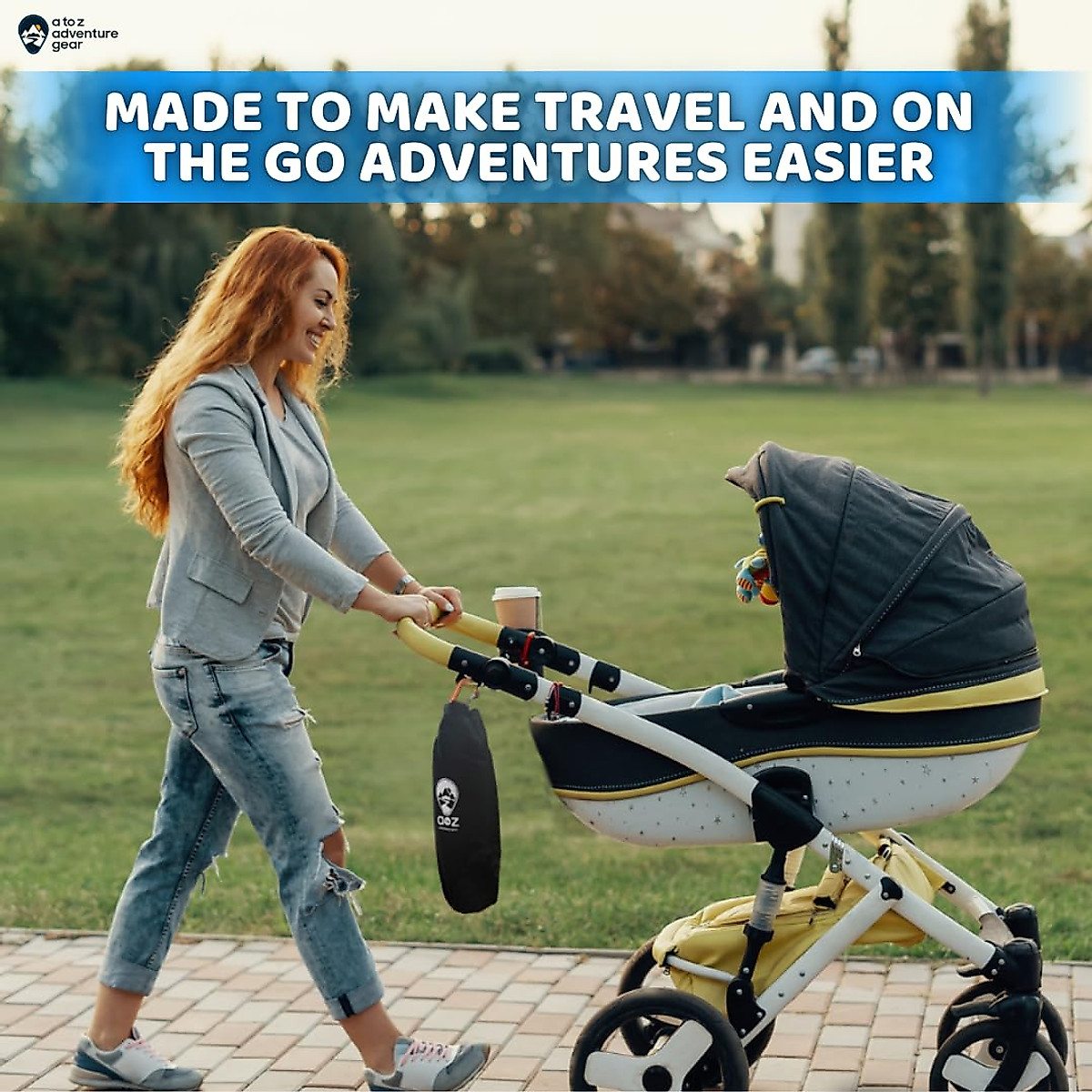 Portable Baby Play Mat for Travel and Outdoor Adventures, Easily Packs Into Stuff Sack, Packable Activity Gym and Tummy Time Mat, Lay and Play Adventure Mat