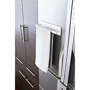 Yamazaki KT-PL AK WH Plate Magnetic Paper Towel Holder, 約W6×D5.5×H24.5cm, White