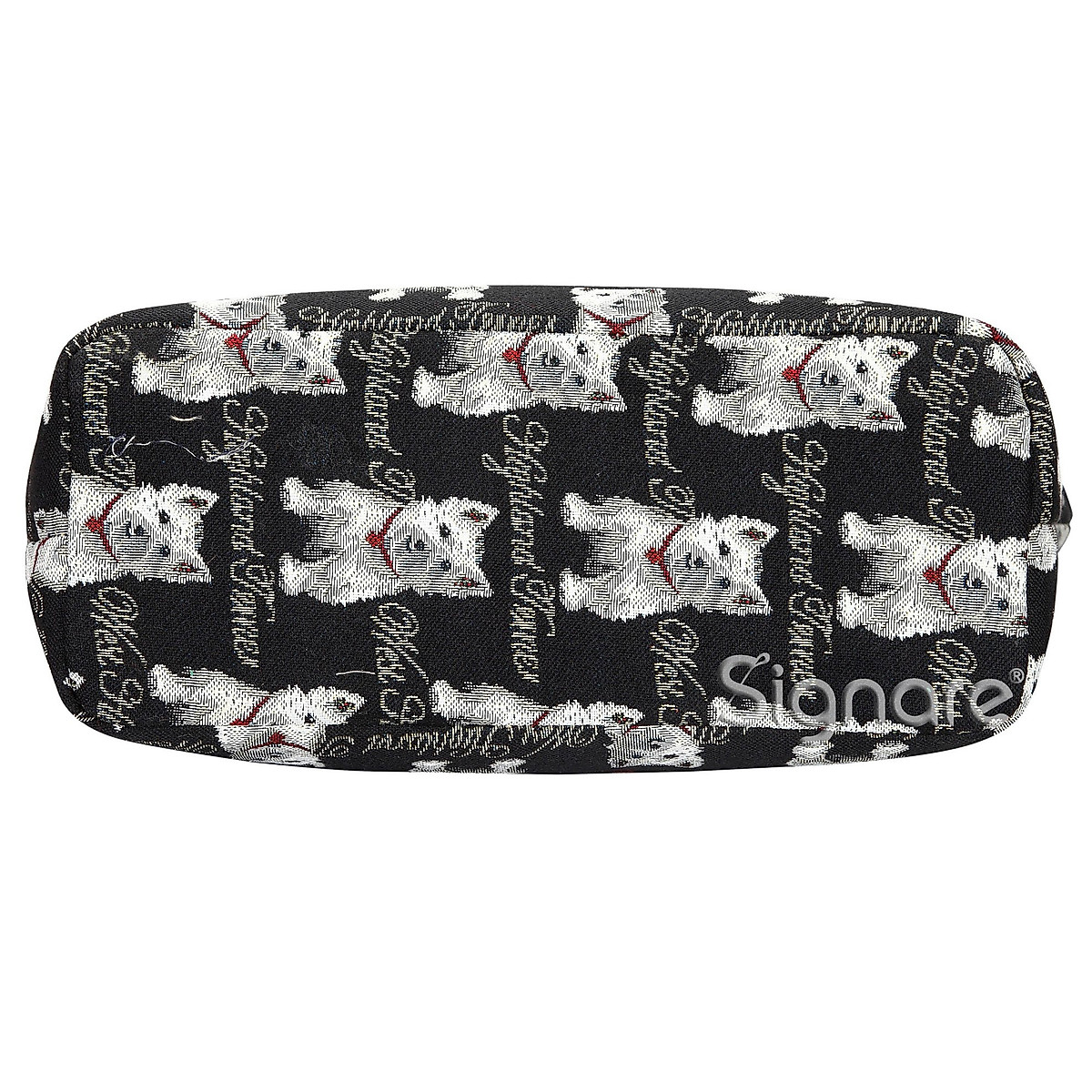 Signare Tapestry Shoulder Bag Tote Bag for Women with Black & White Westie Dog Design (SHOU-WES)