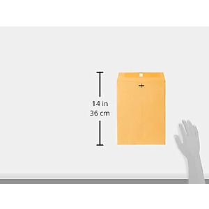 Mead Letter Size Mailing Envelopes, Clasp Closure, All-Purpose 32-lb Paper, 9" X 12", Brown Kraft Material, 100/Pack (CO790)