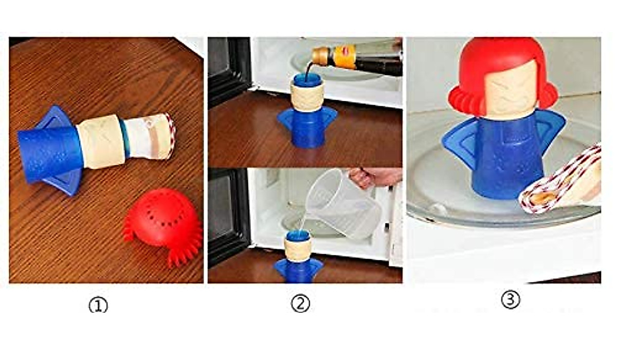 UgyDuky Angry Mom Microwave Cleaner 4-Pack | Easy Steam Cleaning