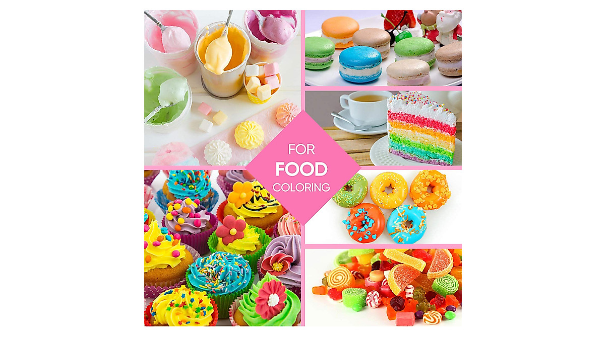 ValueTalks 12 Vibrant Food Colors for Baking & Decorating
