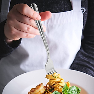 TJOUL Heavy Weight Dinner Fork Set, 18-0 Stainless Steel 12-Piece, 7 Inches Table Forks