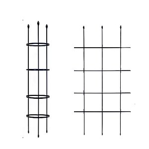 Black Plant Trellis Garden Trellis Clinging Roses Trellis Plant Cage Climbing Flower Support with Coating to Decorate Your Garden 2 Packs