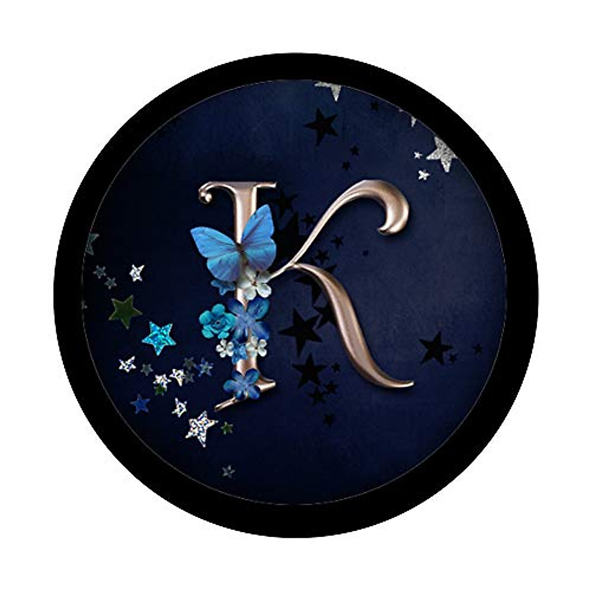 Butterfly Monogram Initial Letter K PopSockets PopGrip: Swappable Grip for Phones & Tablets