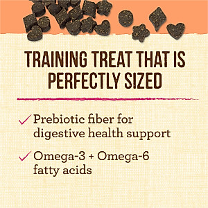 Merrick Lil’ Plates Grain Free Small Dog Treats, Natural Training Treats For Small Dogs, Small Salmon Recipe - 5 oz. Pouch