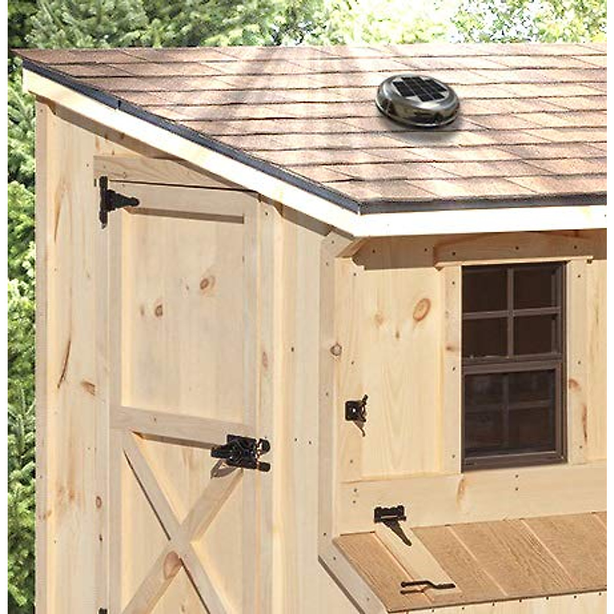 Dual Function Solar Powered Vent/Fan with Back up Battery for Boats, RV’s and Sheds (9 x 9 x 4.75 in.) Dual Function - Solar Vent/Fan with No Noise – Covers up to 500 Cu. Ft. - by Remington Solar