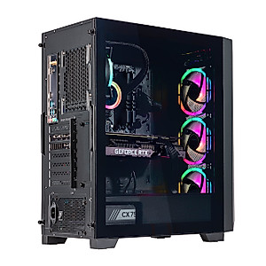 Velztorm Pilum CTO Powerful Gaming Desktop PC Liquid-Cooled (AMD Ryzen 7 3700X 8-Core, 16GB DDR4, 1TB PCIe SSD+2TB HDD (3.5), GeForce RTX 3060 12GB, 120mm AIO, RGB Fans, 750W PSU, WiFi-N, Win11P)